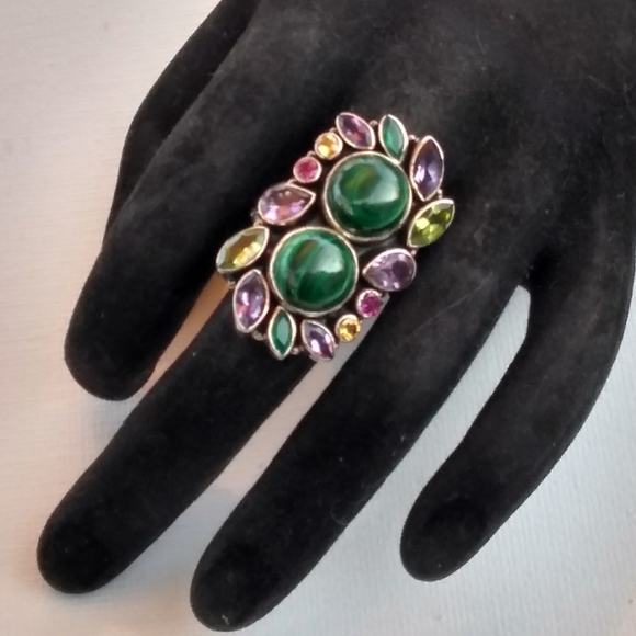 Nicky Butler | Jewelry | 1240 Nicky Butler Malachite Amethyst Peridot ...